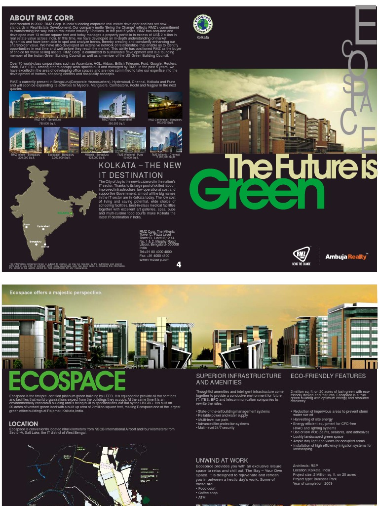 Ecospace Kolkata | PDF | Green Building | Business