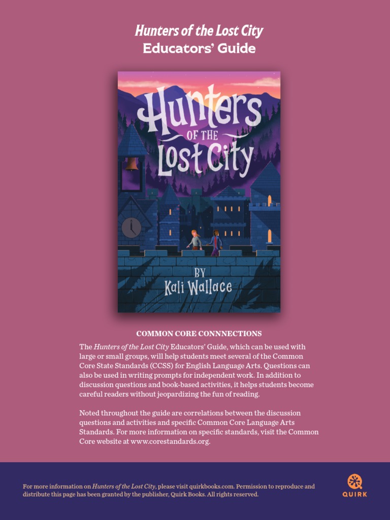 Hunters of The Lost City Educators' Guide | PDF | Books | Thought