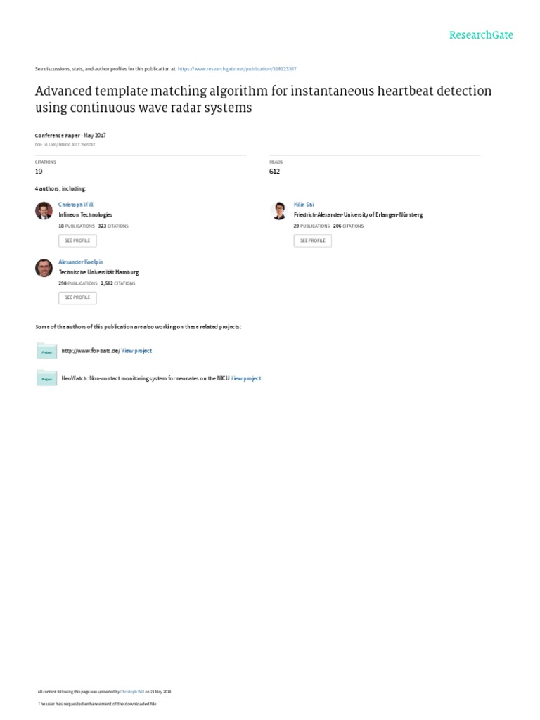 Advanced Template Matching Algorithm | PDF | Radar | Computer Engineering