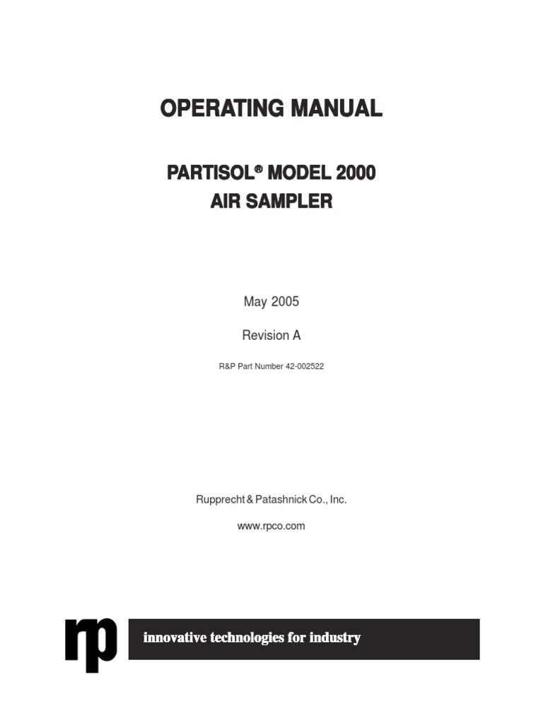 Partisol Manual | PDF | Transformer | Fuse (Electrical)