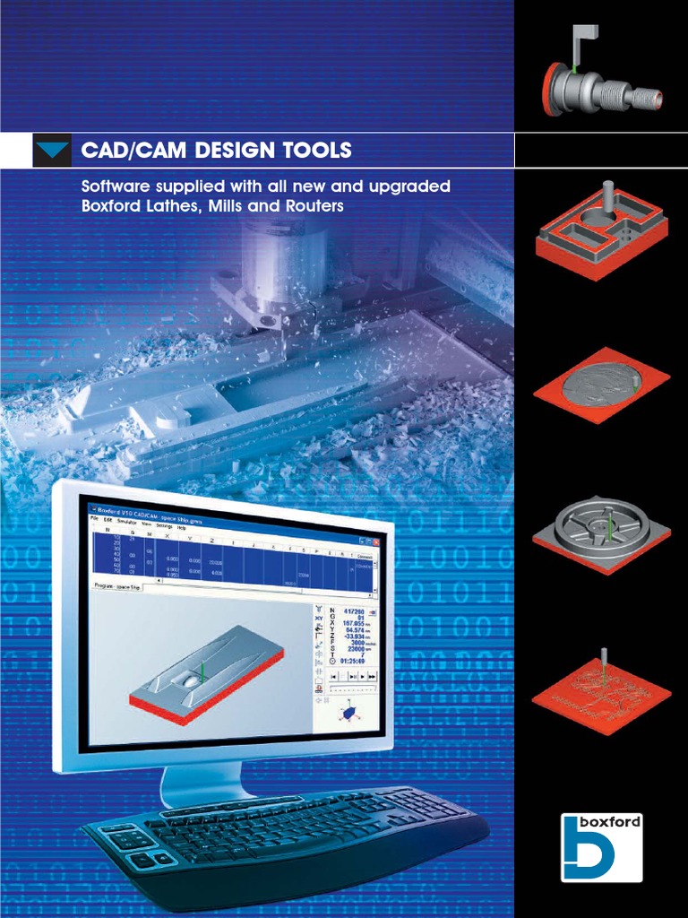 Boxford CNC Machine Tool | PDF | 3 D Computer Graphics | Computer Aided ...