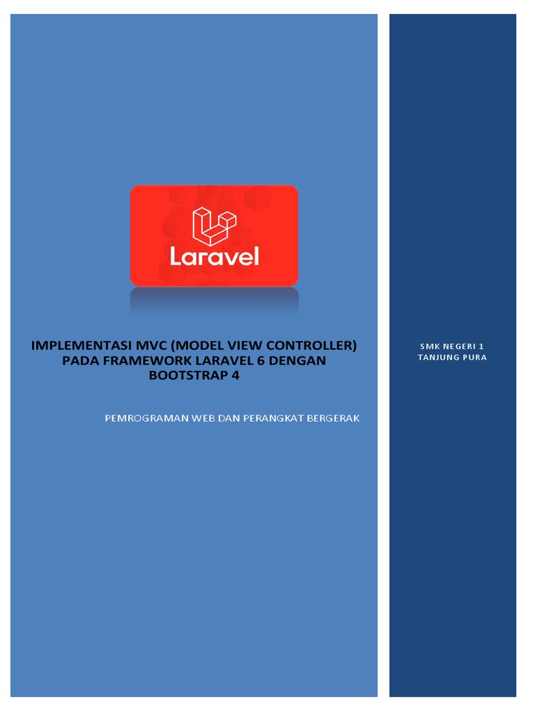 Implementasi MVC Pada Laravel 6 Dengan Bootstrap 4 | PDF