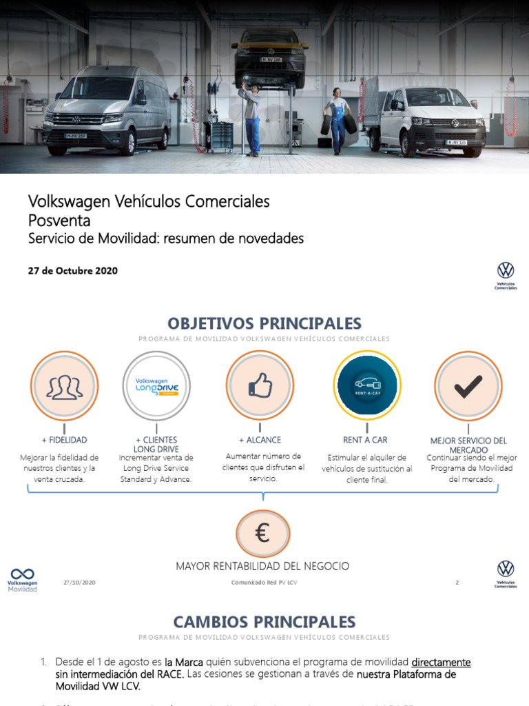 Programa de Movilidad VW LCV 2020 | PDF | Volkswagen | Transporte