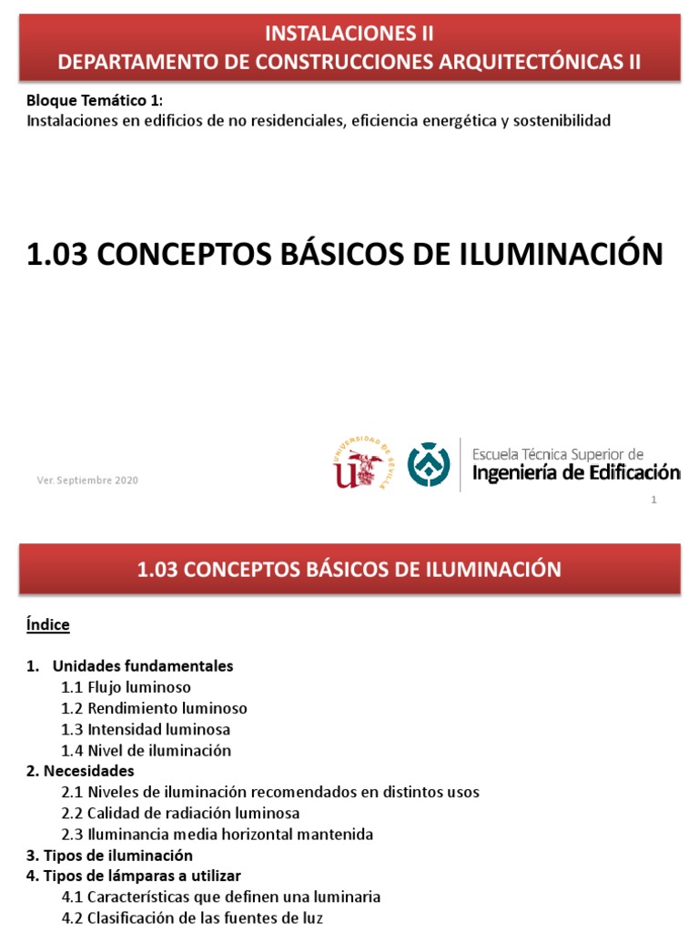 I.03 Conceptos Básicos de Iluminación | PDF