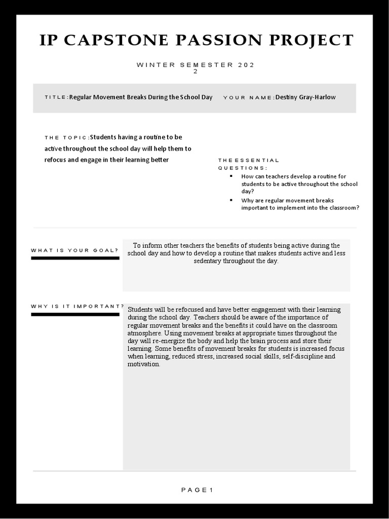 Implementing Movement Breaks in Classrooms | PDF | Teachers | Classroom