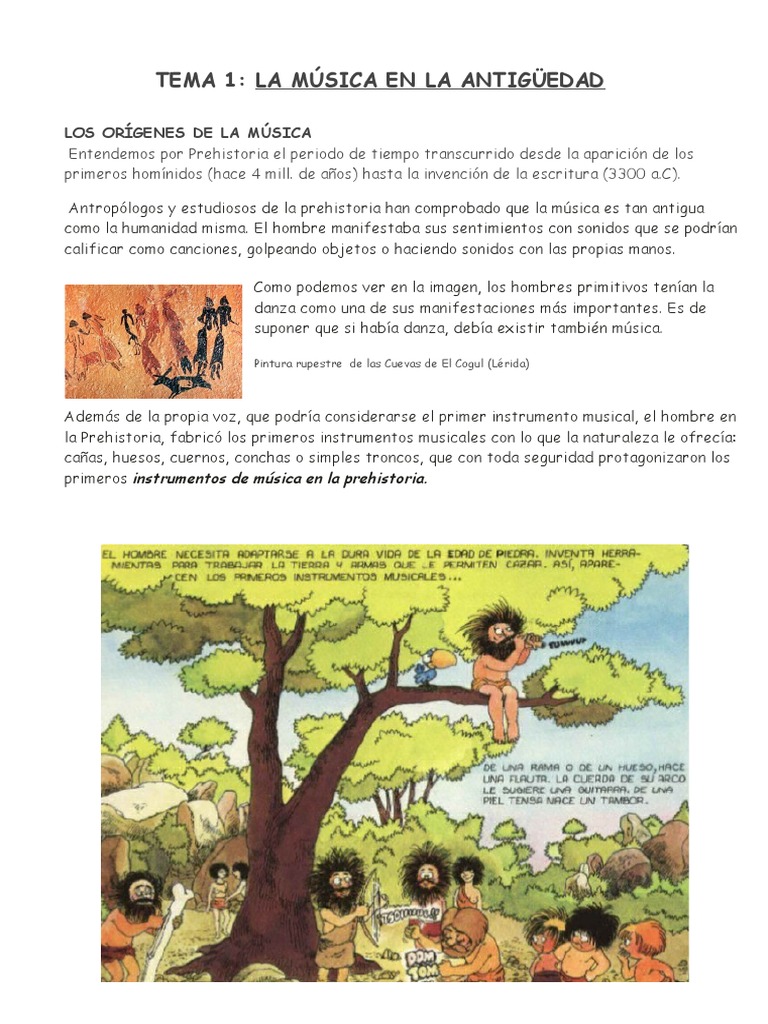 Música en La Prehistoria y en Las Antiguas Civilizaciones | PDF | Modo ...