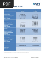 Cips Exam Timetable | PDF