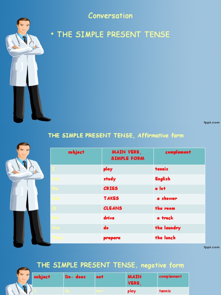 Conversation, The Simple Present Tense | PDF