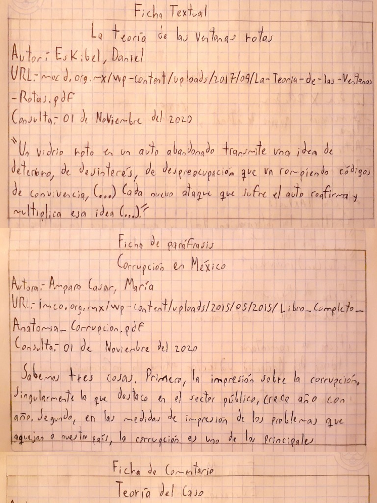 Fichas de Trabajo - REME | PDF