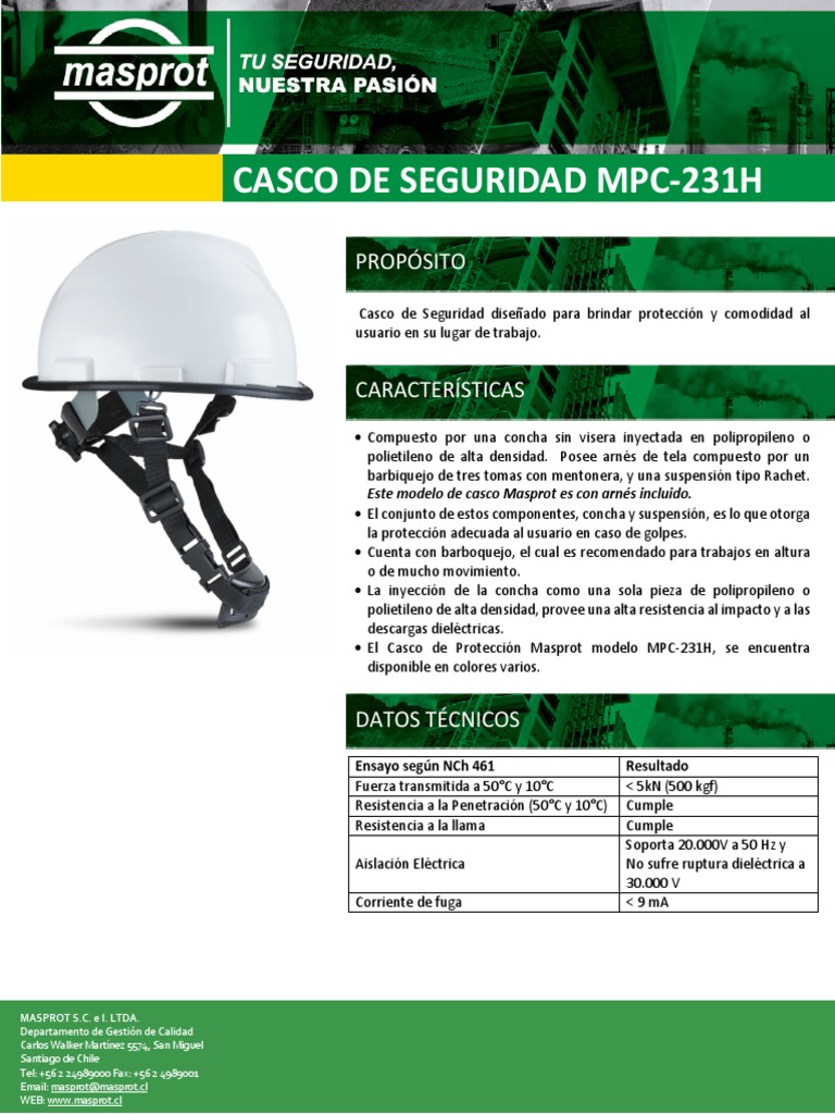 FT Casco MPC-231H | PDF | Casco