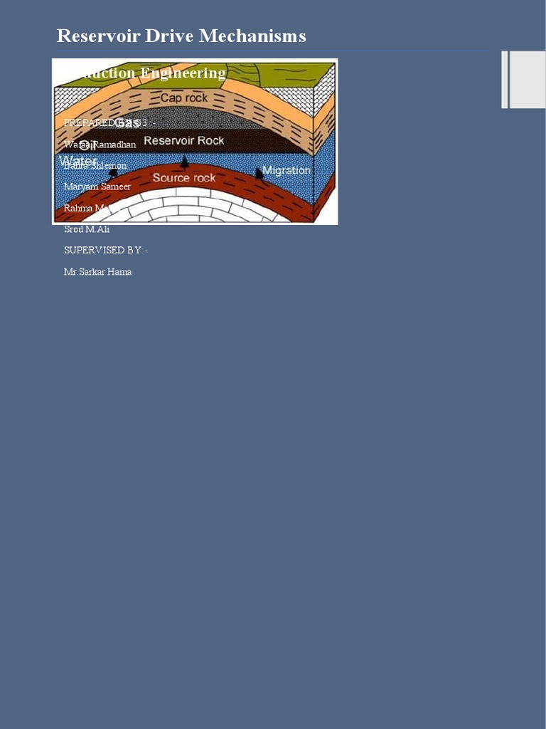 Drive Mechanisms | PDF | Petroleum Reservoir | Petroleum