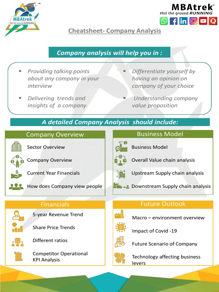 Company Analysis Will Help You In: in | PDF