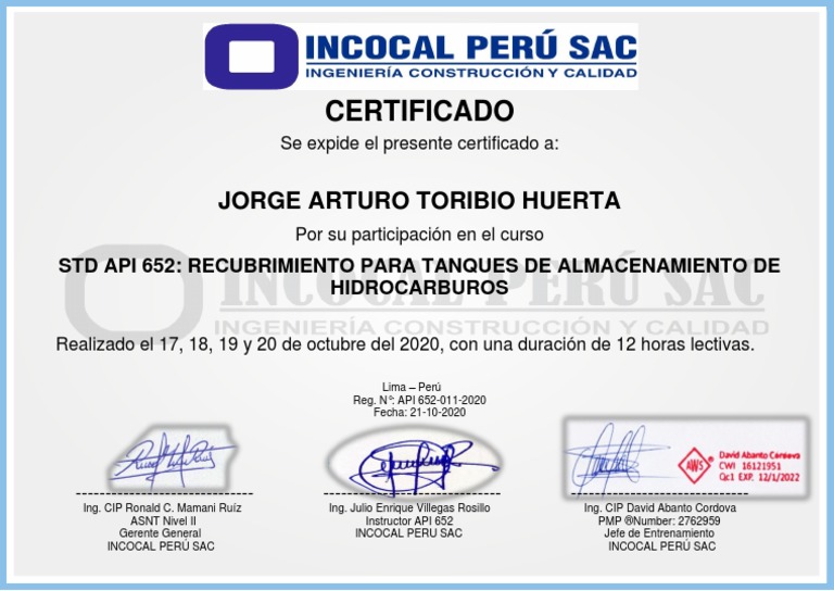 Api 652 | PDF | Tecnología