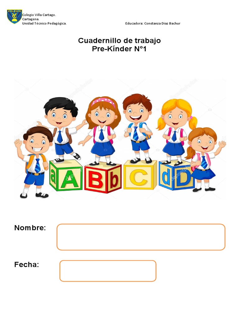 Cuadernillo de Actividades Pre-Kinder 1 | PDF