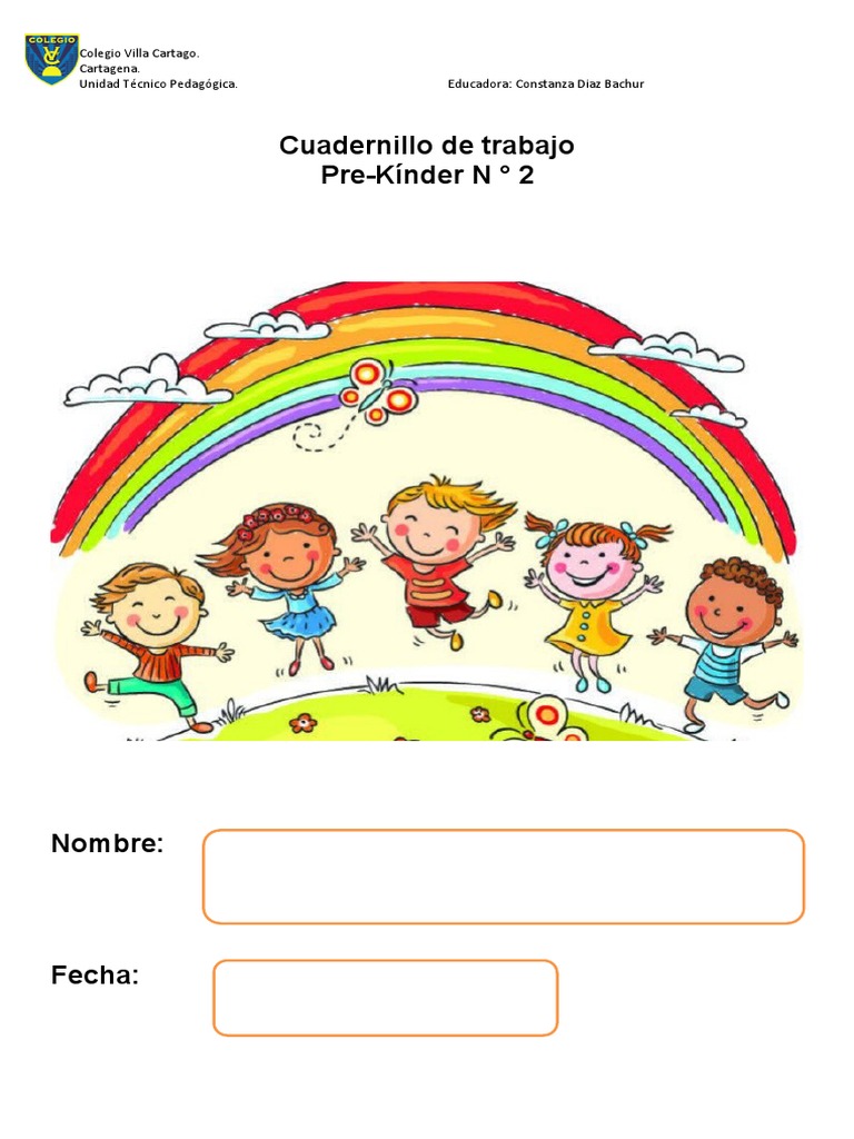 Cuadernillo de Actividades Prekínder | PDF | Agua | Lápiz
