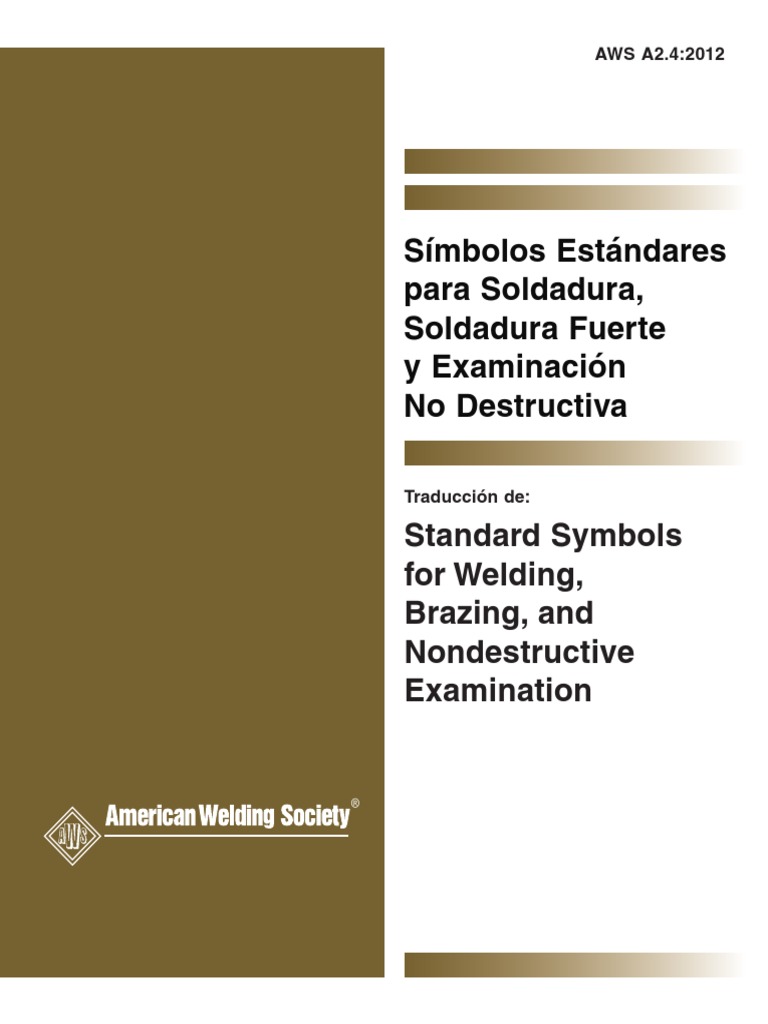 AWS 2 4 Espanol PDF | PDF | Soldadura | Construcción