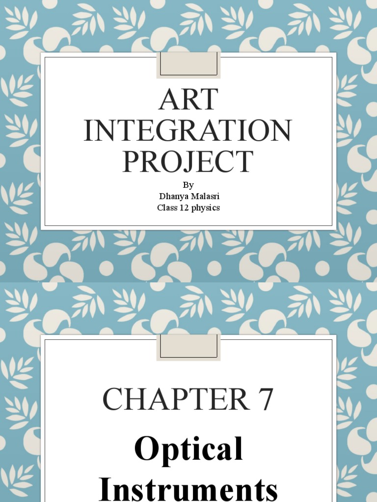 Art Integration Project CBSE Class 12 Physics | PDF | Raman ...