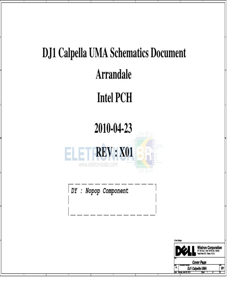 Esquema Schematic Dell - Inspiron n4030 WISTRON DJ1 Capella UMA 10212-1 ...