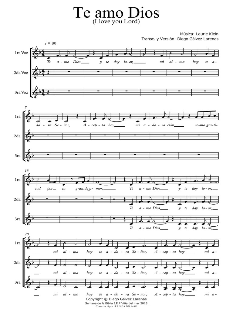 Te Amo Dios - CN | PDF