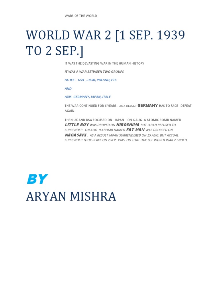 World War 2 | PDF