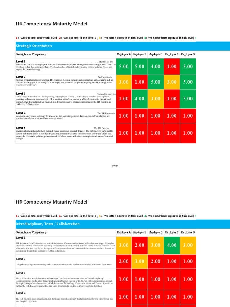 HR Staff Maturity Evaluation | PDF | Competence (Human Resources) | Goal