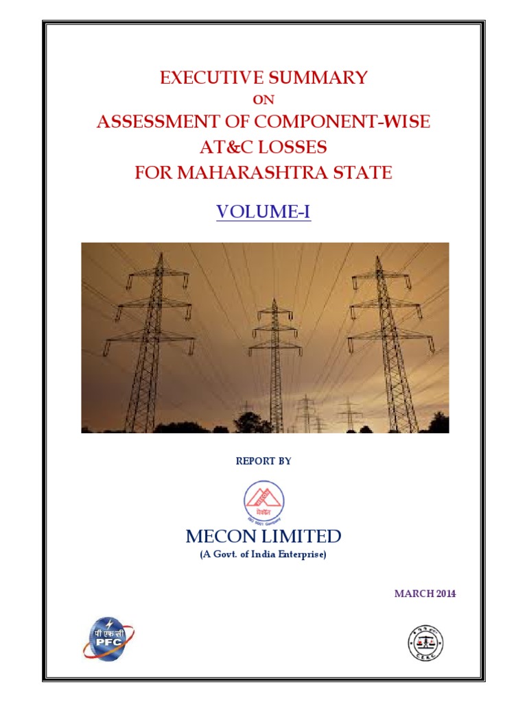 Maharashtra - ATC Loss Report by MECON | PDF | Economies | Electric Power