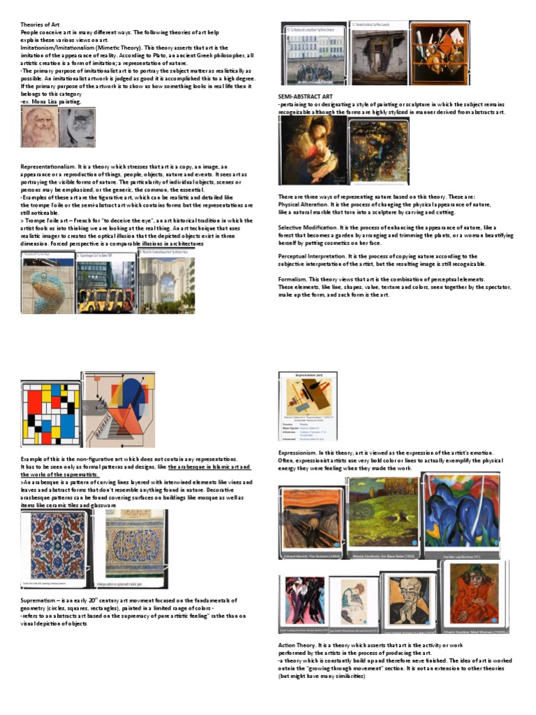 Theories of Art | PDF | Abstract Art | Paintings