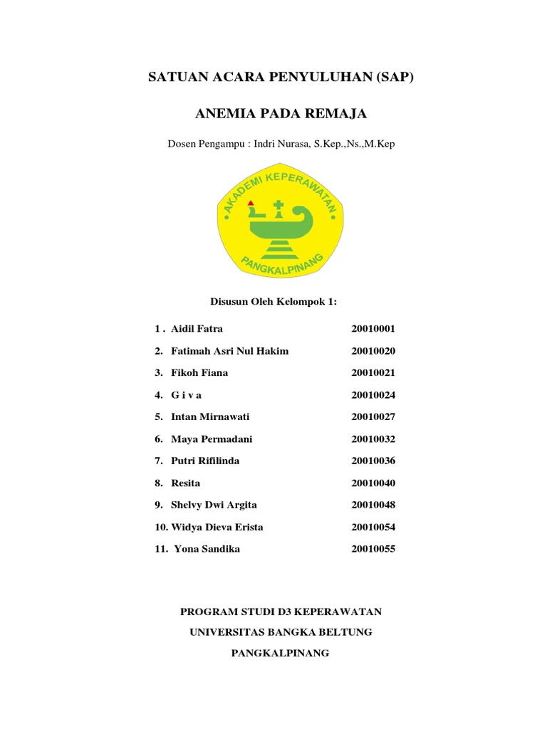 Sap Anemia (Kel.1) | PDF