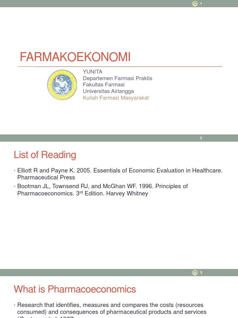 Farmasy Farmakoekonomi S1 2021 | PDF | Quality Of Life | Cost–Benefit ...
