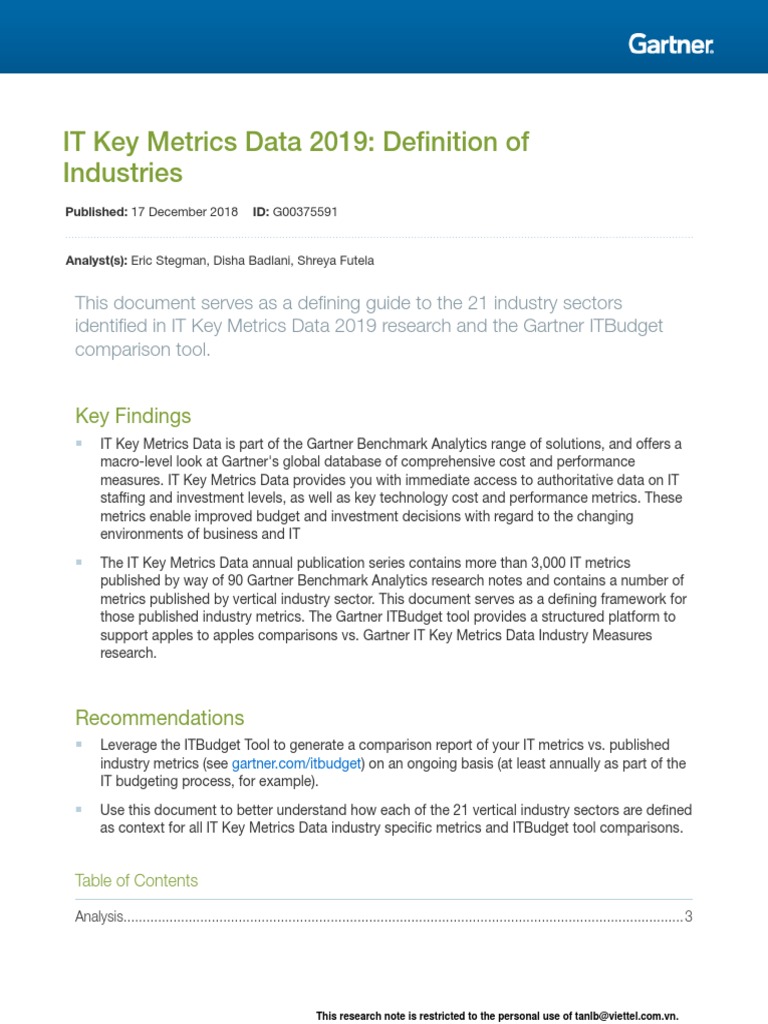 It Key Metrics Data 2019 Def 375591 | PDF