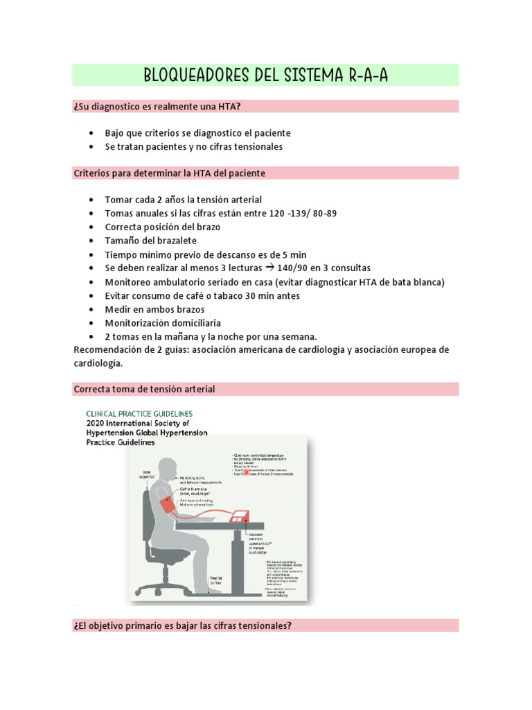 Bloqueadores Del Sistema Raa | PDF | Angiotensina | Hipertensión