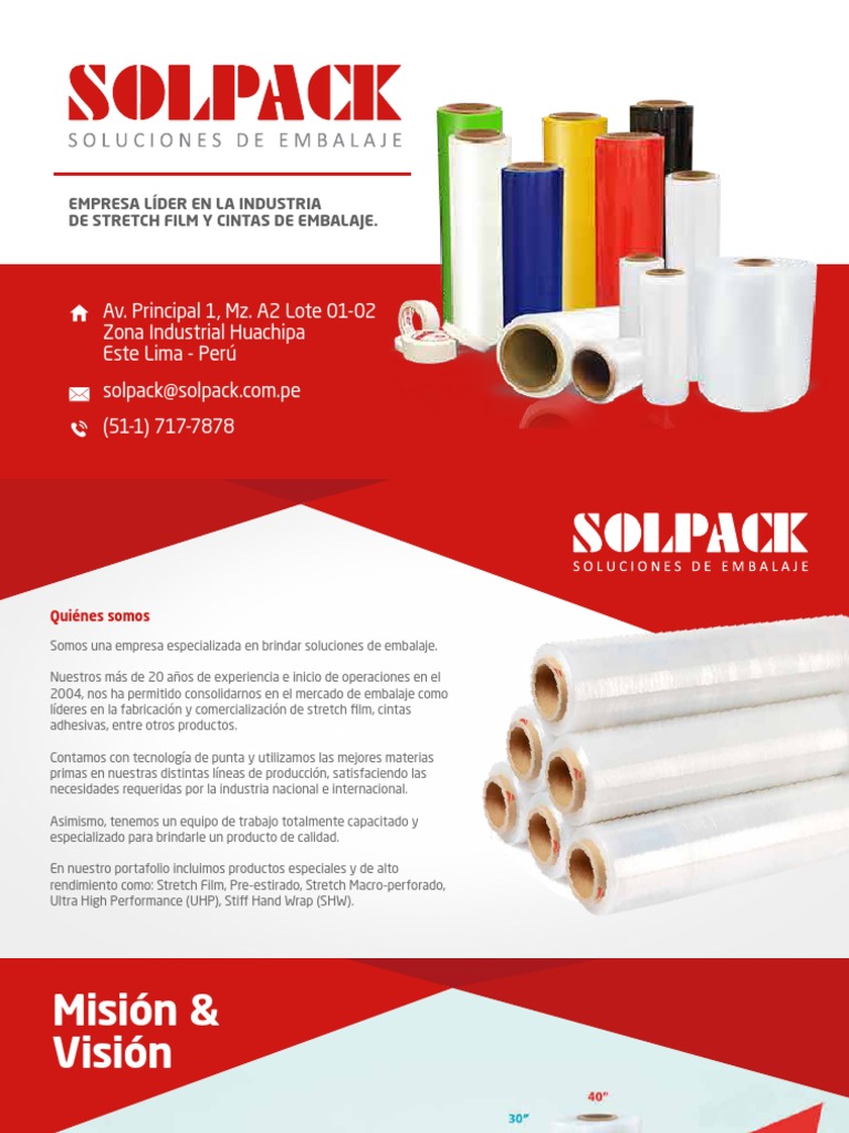 LA AGENCIA S-Presentación SOLPACK-03.04 | PDF | El plastico | Papel