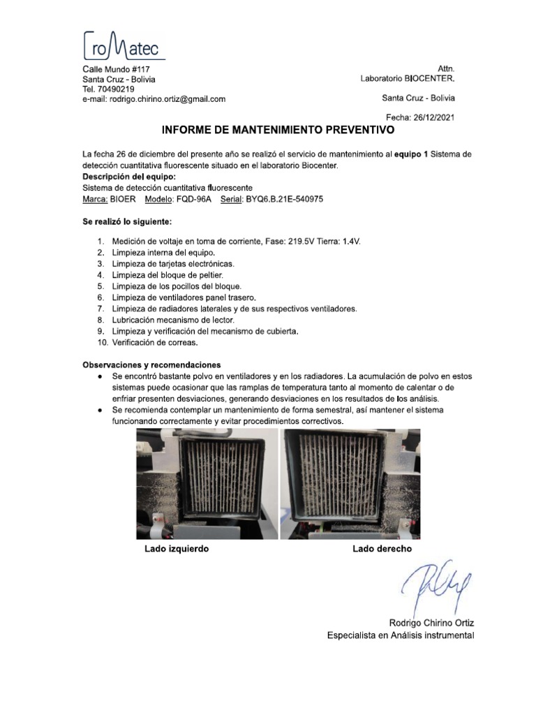 MT Fqd-96a Eq 1 Biocenter | PDF