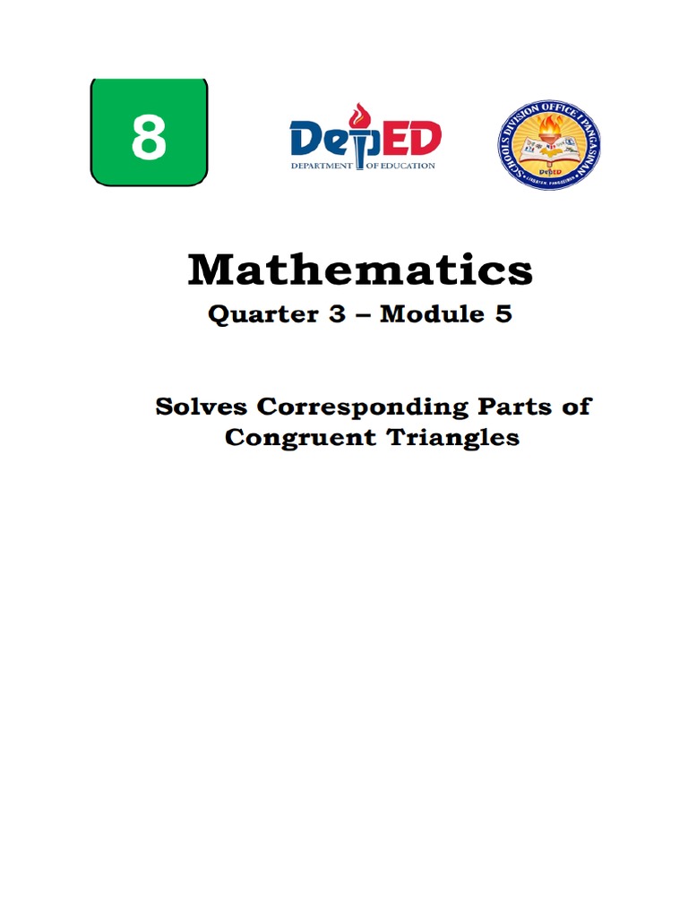 Math 8 Q3 Module 5 | PDF | Triangle | Geometry