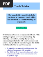 Testing Argument Validity Using Truth Table | PDF | Argument | Logical ...