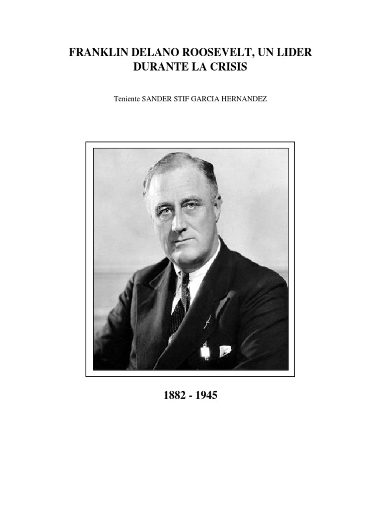 Paper Franklin Delano Roosevelt | PDF | Franklin D. Roosevelt | Gran depresion