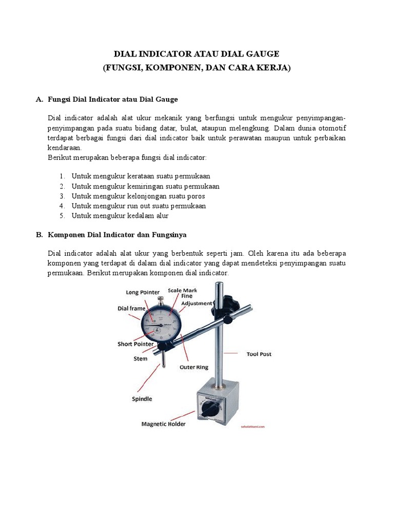 Dial Gauge (Dial Indicator) | PDF