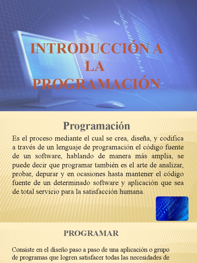 Programacion | PDF | Programación de computadoras | Lenguaje de programación