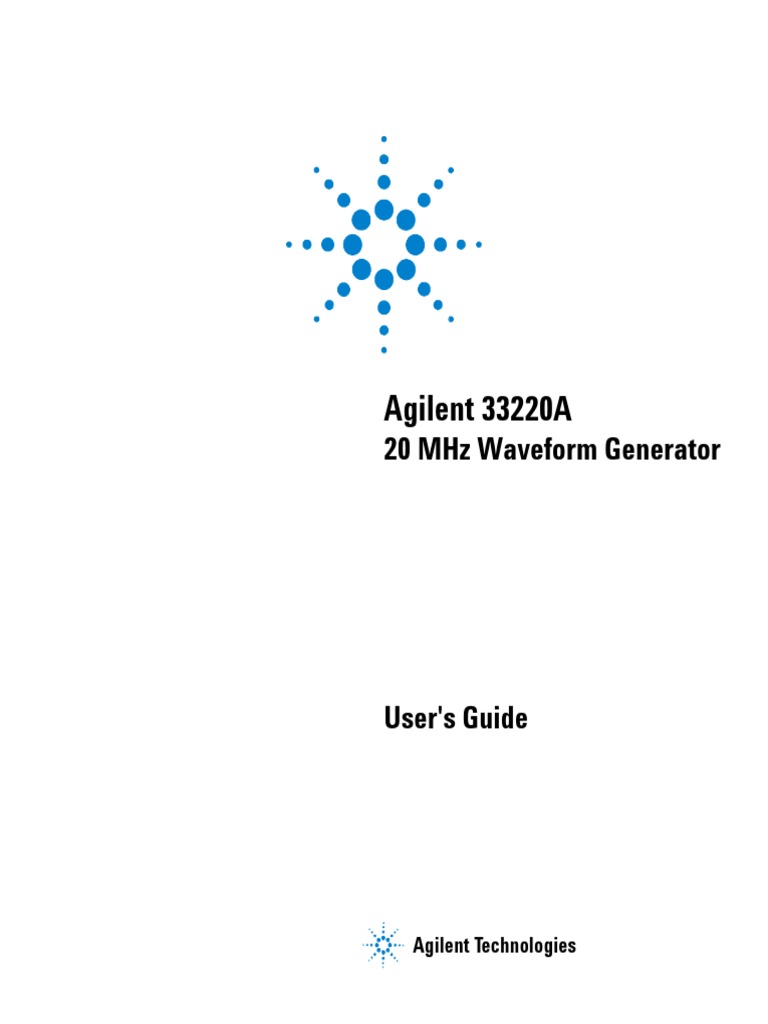 Agilent 33220A 20 MHZ Waveform Generator | PDF | Amplitude | Modulation