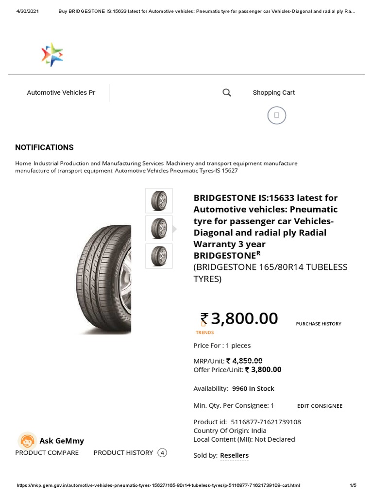 Bridgestone Tyre | PDF | Tire | Vehicles