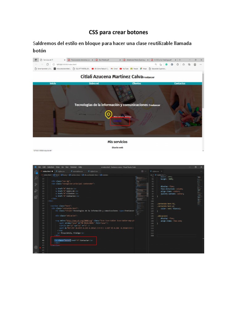 CSS para Crear Botones | PDF