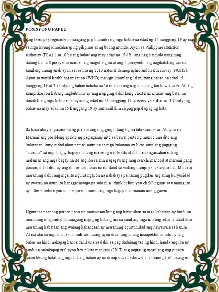 Cyron's Filipino | PDF