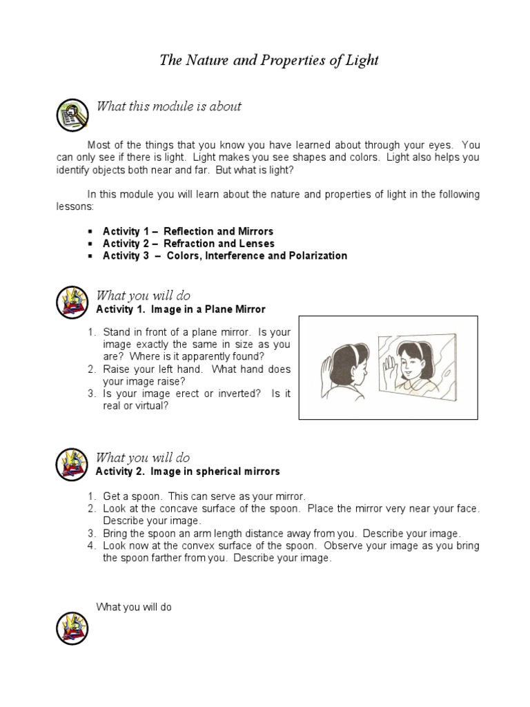 Module 3 The Nature and Properties of Light | PDF