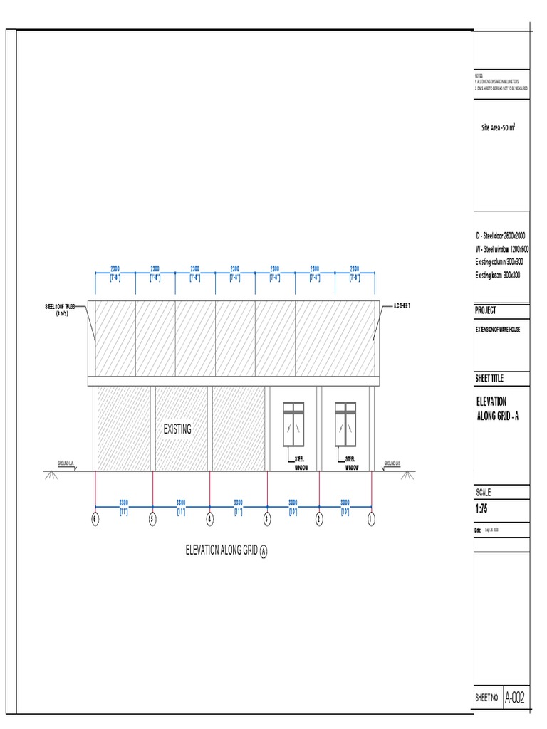 Elevation Along Grid - A | PDF | Queensland | Building Engineering
