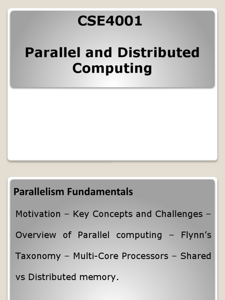 Module 1 New Pdf Parallel Computing Central Processing Unit