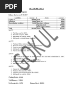 Practice Questions of Tally | PDF | Debits And Credits | Cheque