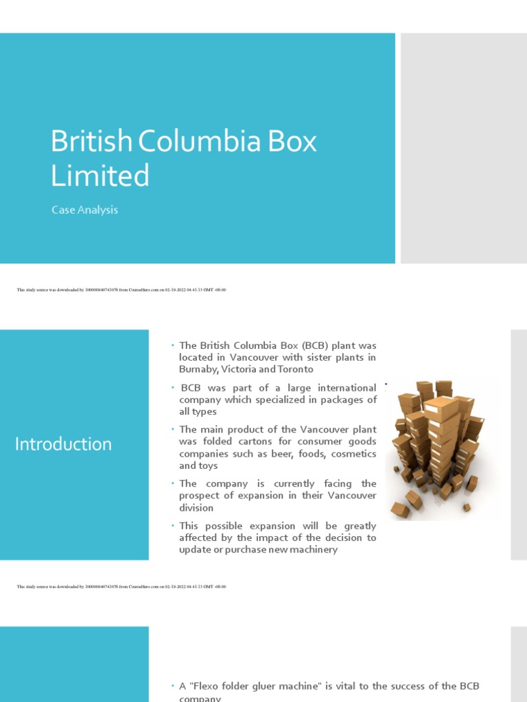 British Columbia Box Limited | PDF