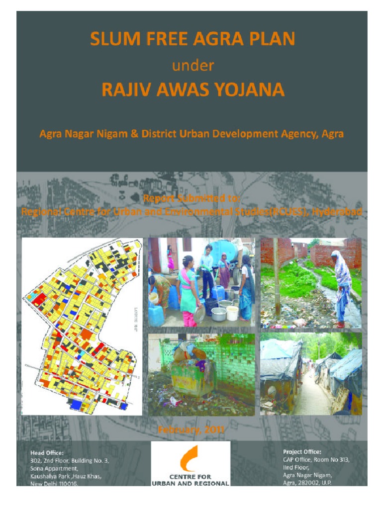 Slum Free Agra Plan Overview | PDF | Slum | Drinking Water