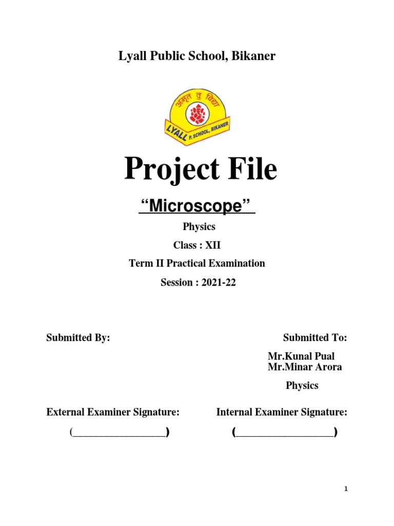 Project File: "Microscope" | PDF | Microscope | Transmission Electron ...