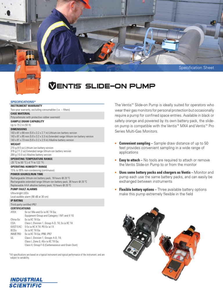 Ventis Slide-On Pump EN | Download Free PDF | Battery Charger ...
